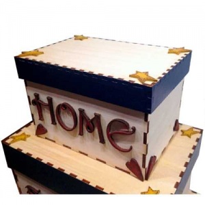 Birch Plywood and MDF Rectangle Box Stack Kits